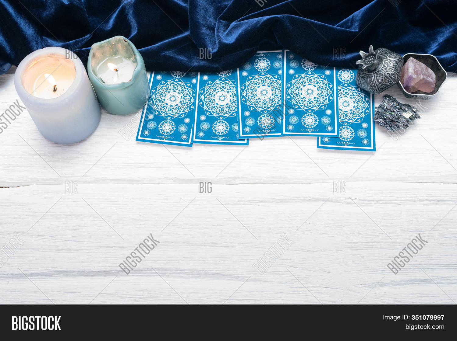 Blue Tarot Cards On Image & Photo (Free Trial) | Bigstock