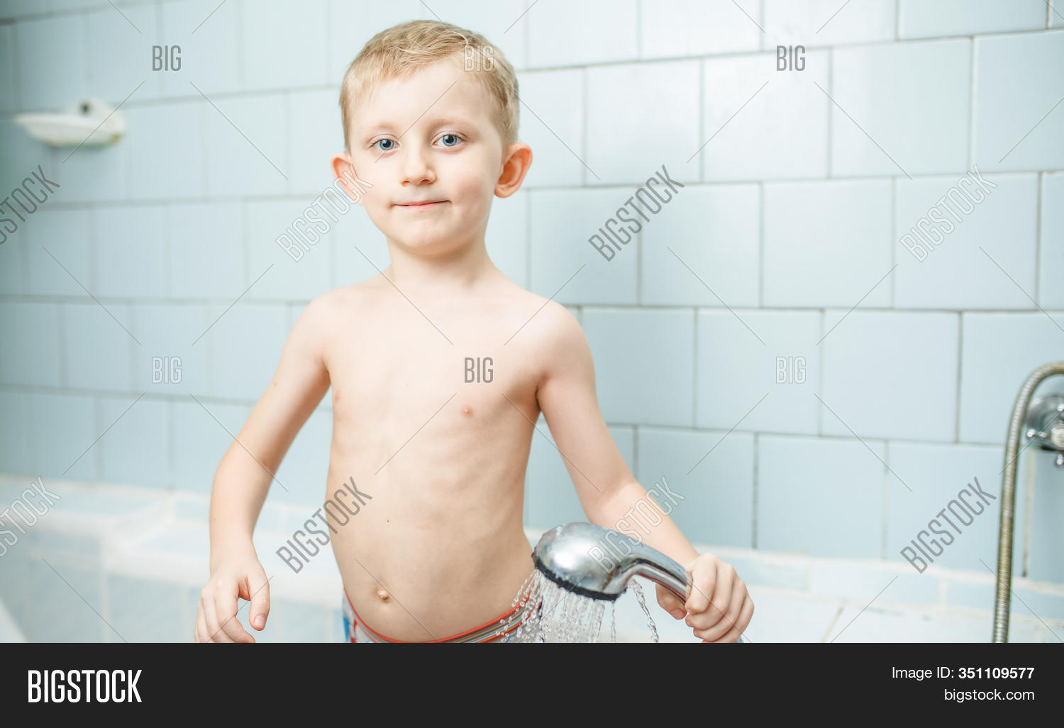 Little Boy Washes Image & Photo (Free Trial) | Bigstock