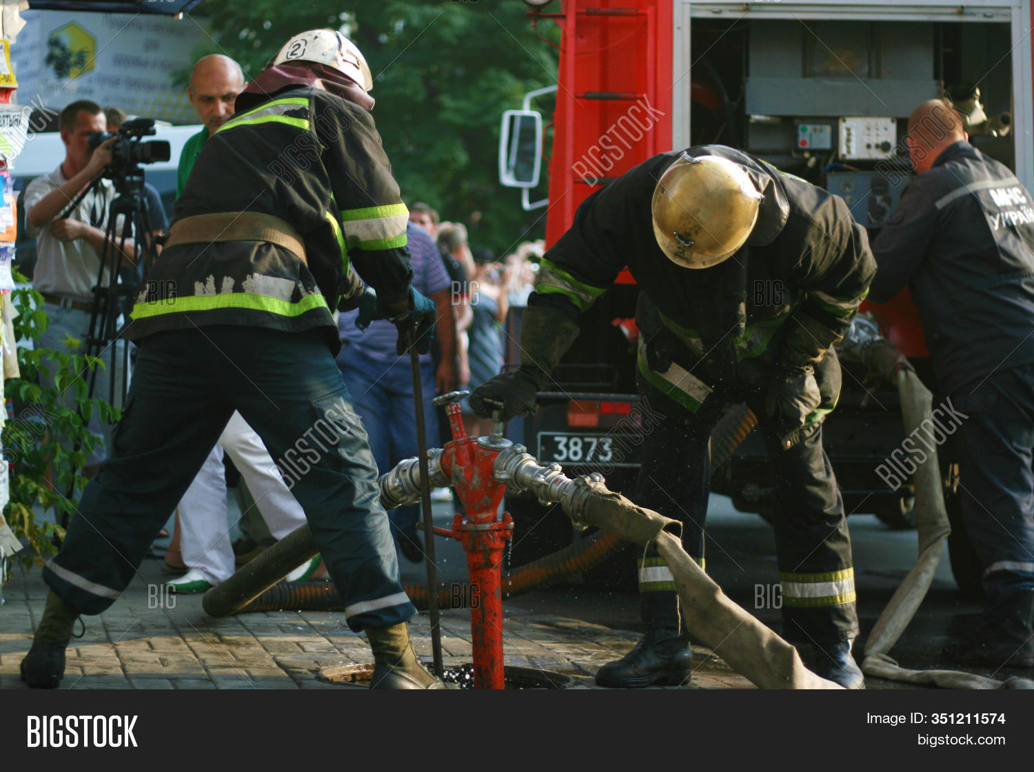 Firefighters Connect Image & Photo (Free Trial) | Bigstock