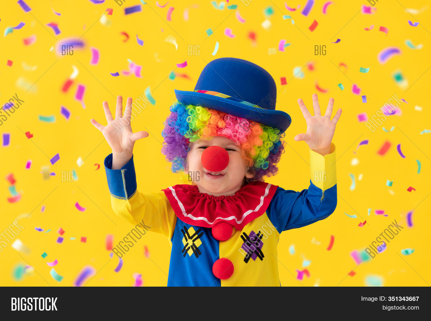 Funny Kid Clown Image & Photo (Free Trial) | Bigstock