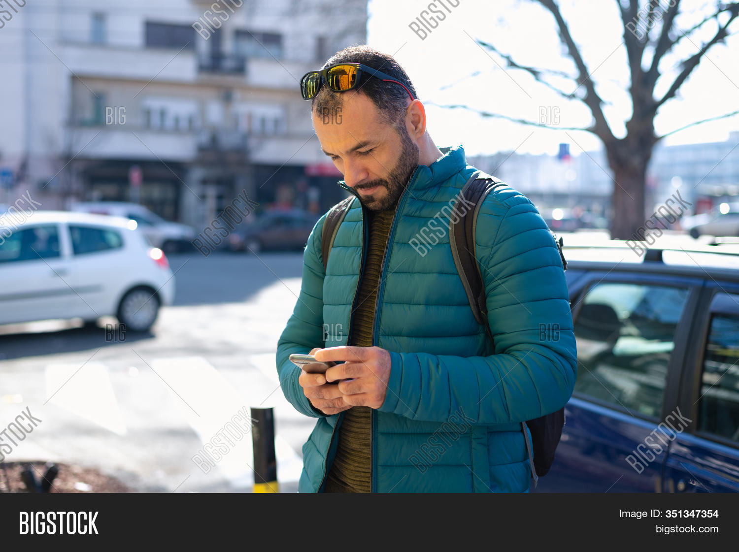 Man Looking Cell Phone Image & Photo (Free Trial) | Bigstock