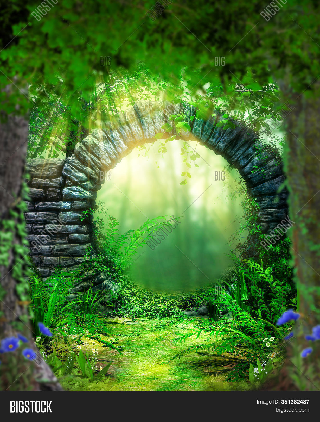 Enchanting Stone Gate Image & Photo (Free Trial) | Bigstock