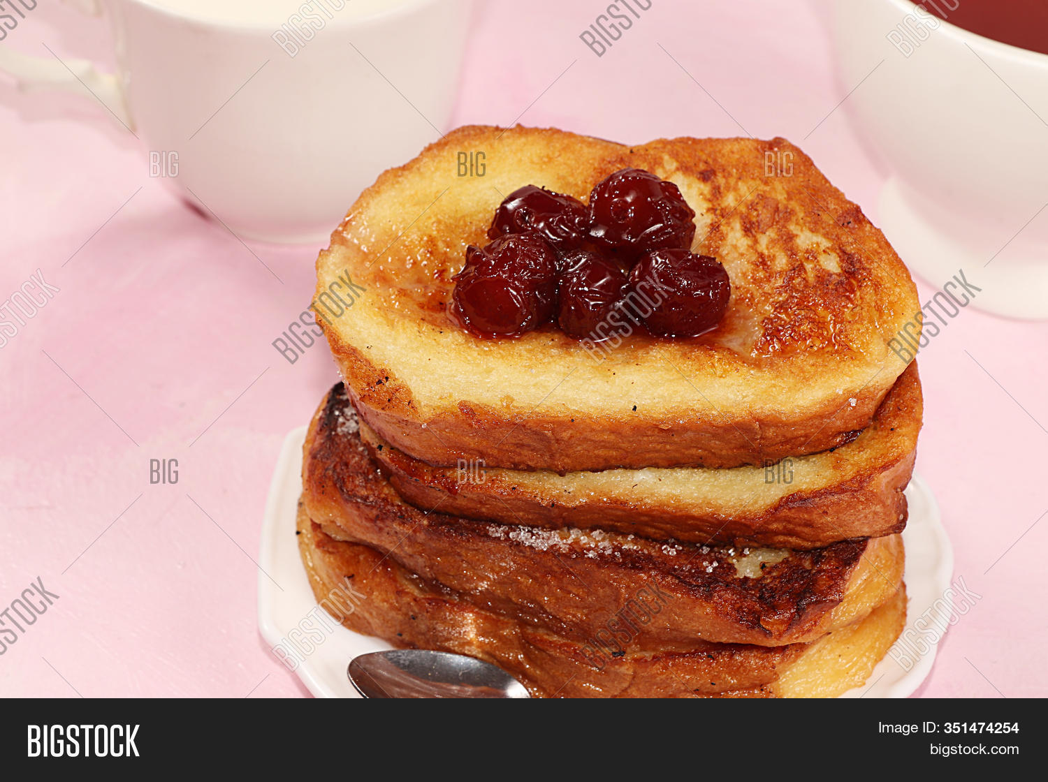 French Toasts On Pink Image & Photo (Free Trial) | Bigstock