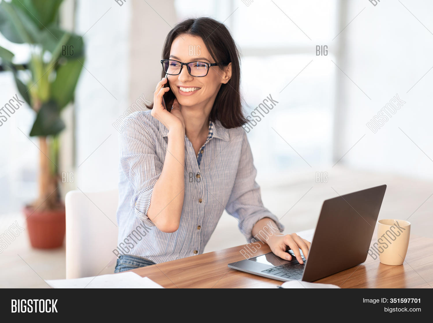 Business Call. Happy Image & Photo (Free Trial) | Bigstock