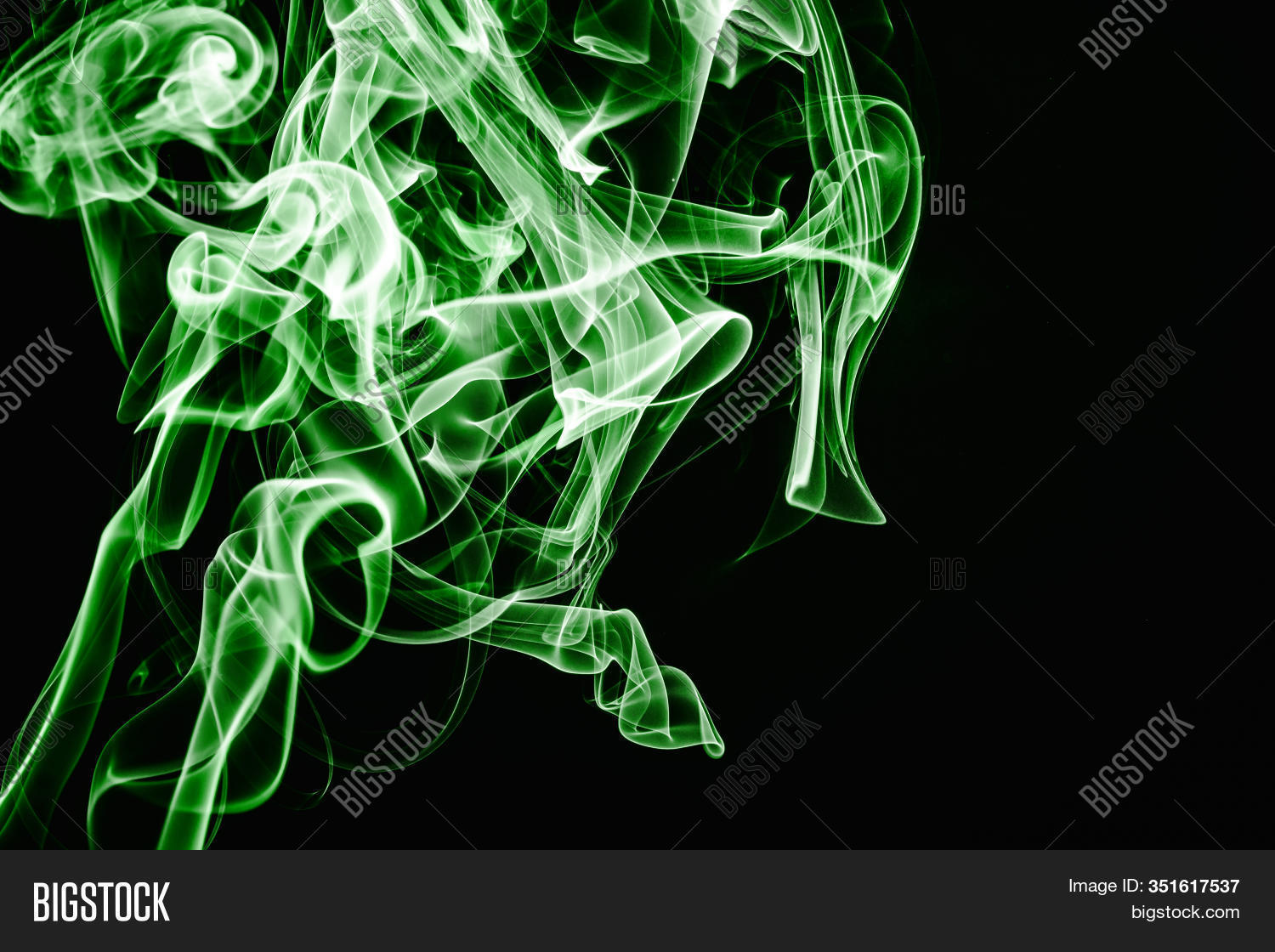 Green Smoke Flow Image & Photo (Free Trial) | Bigstock