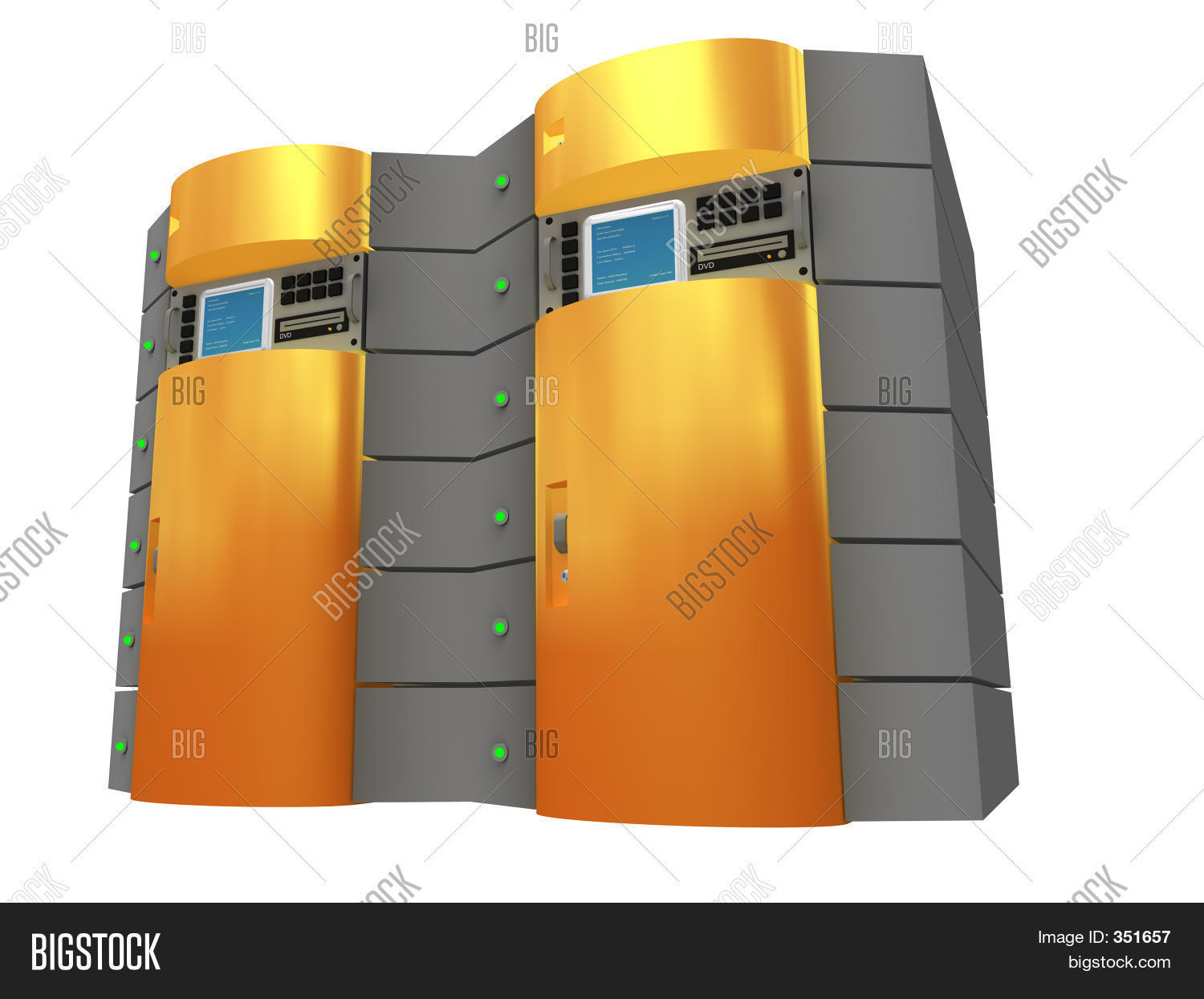 Orange 3d Server Image & Photo (Free Trial) | Bigstock