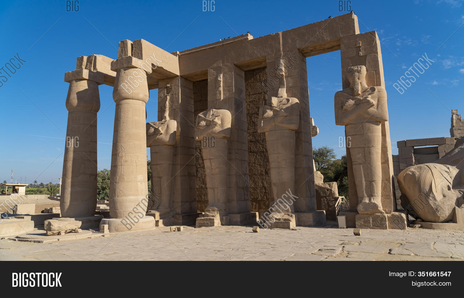 Ramesseum Memorial Image & Photo (Free Trial) | Bigstock