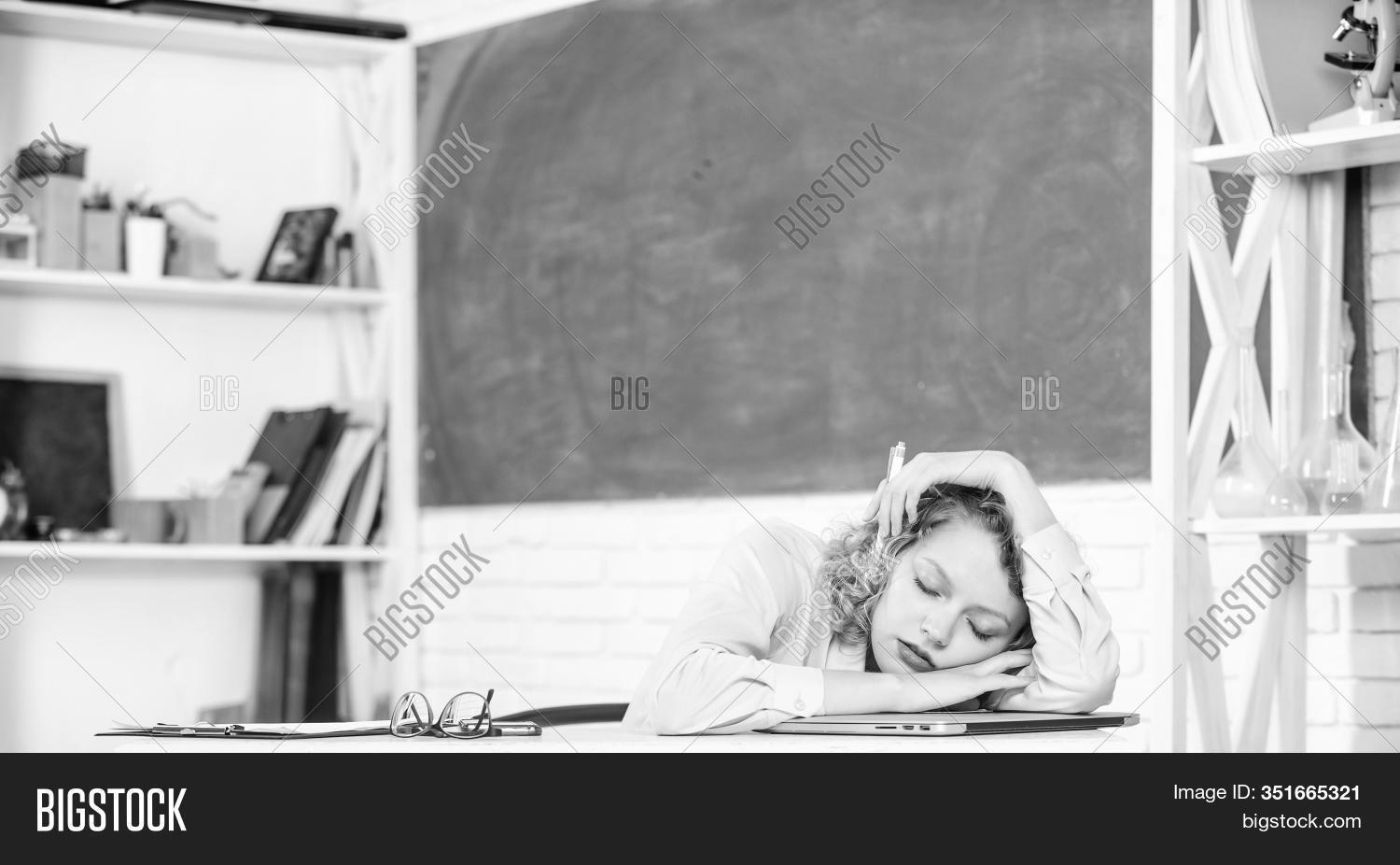 Woman Tired School Image & Photo (Free Trial) | Bigstock