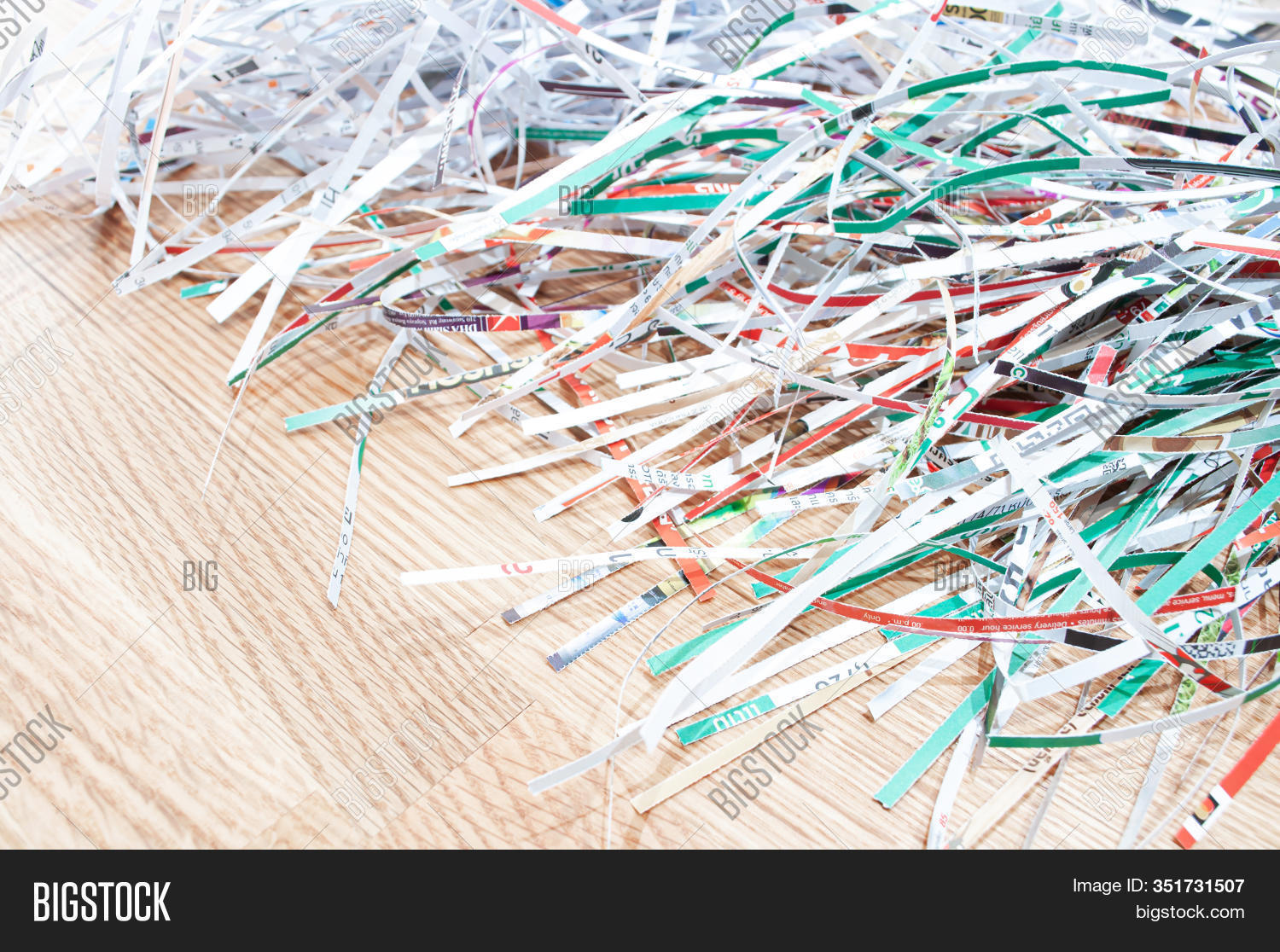 Closeup Shredded Paper Image & Photo (Free Trial) | Bigstock