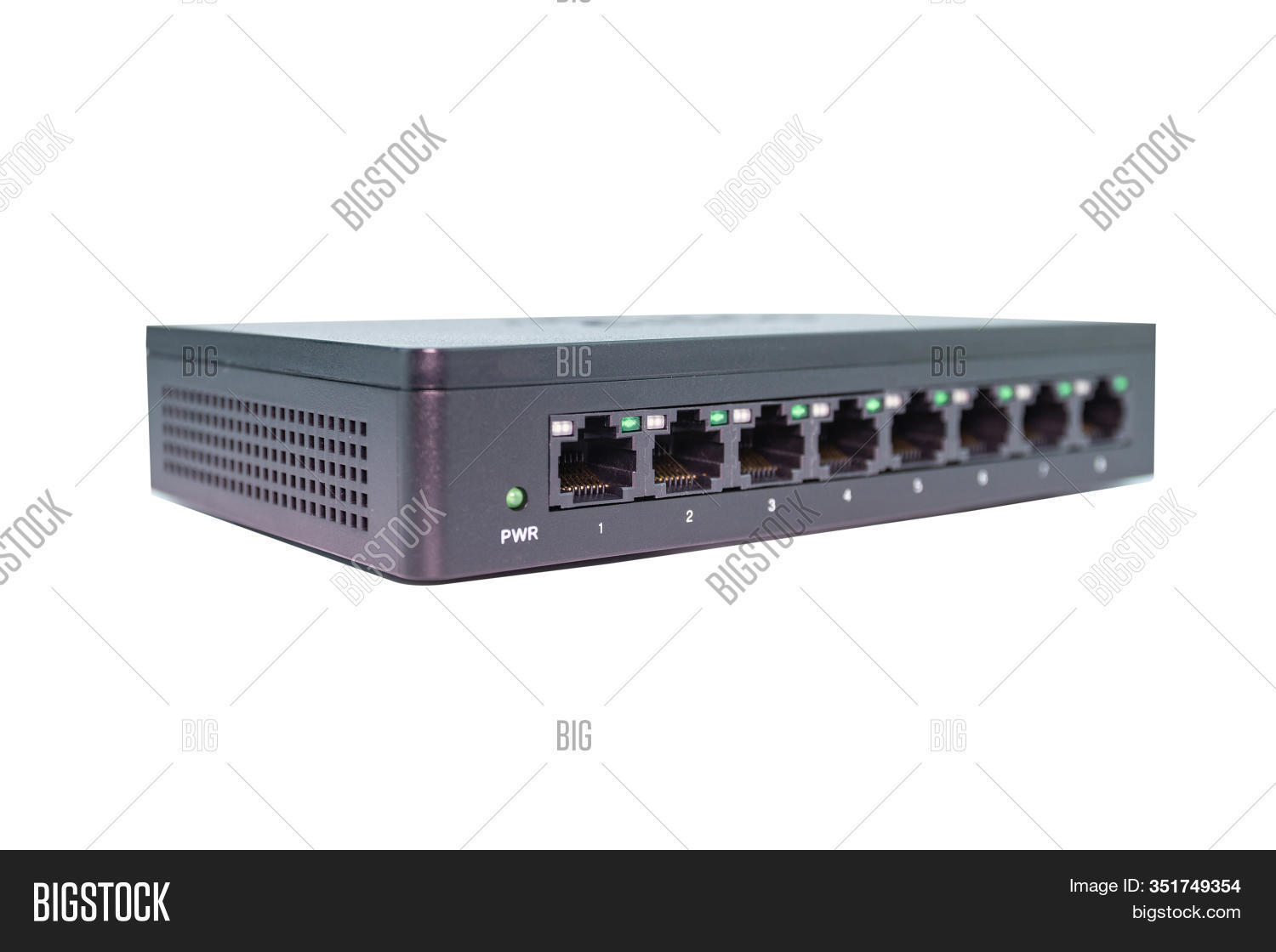 Black Switch 8 Port Image & Photo (Free Trial) | Bigstock