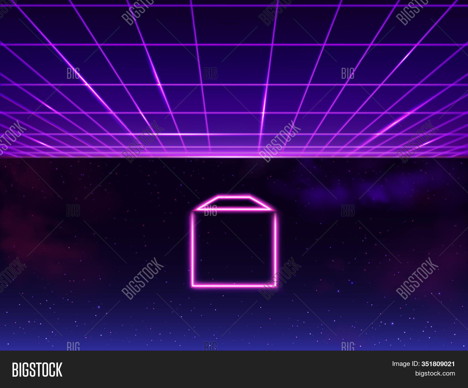 Synthwave Neon Grid Image & Photo (Free Trial) | Bigstock