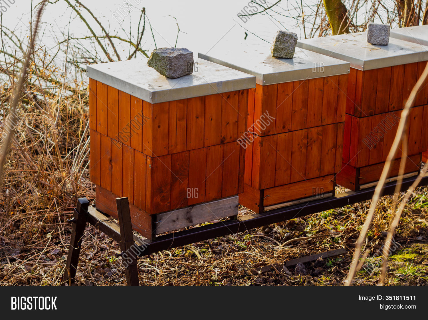 Some Wooden Beehive Image & Photo (Free Trial) | Bigstock