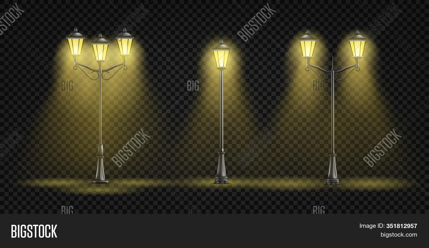 Vintage Street Lights Image & Photo (Free Trial) | Bigstock