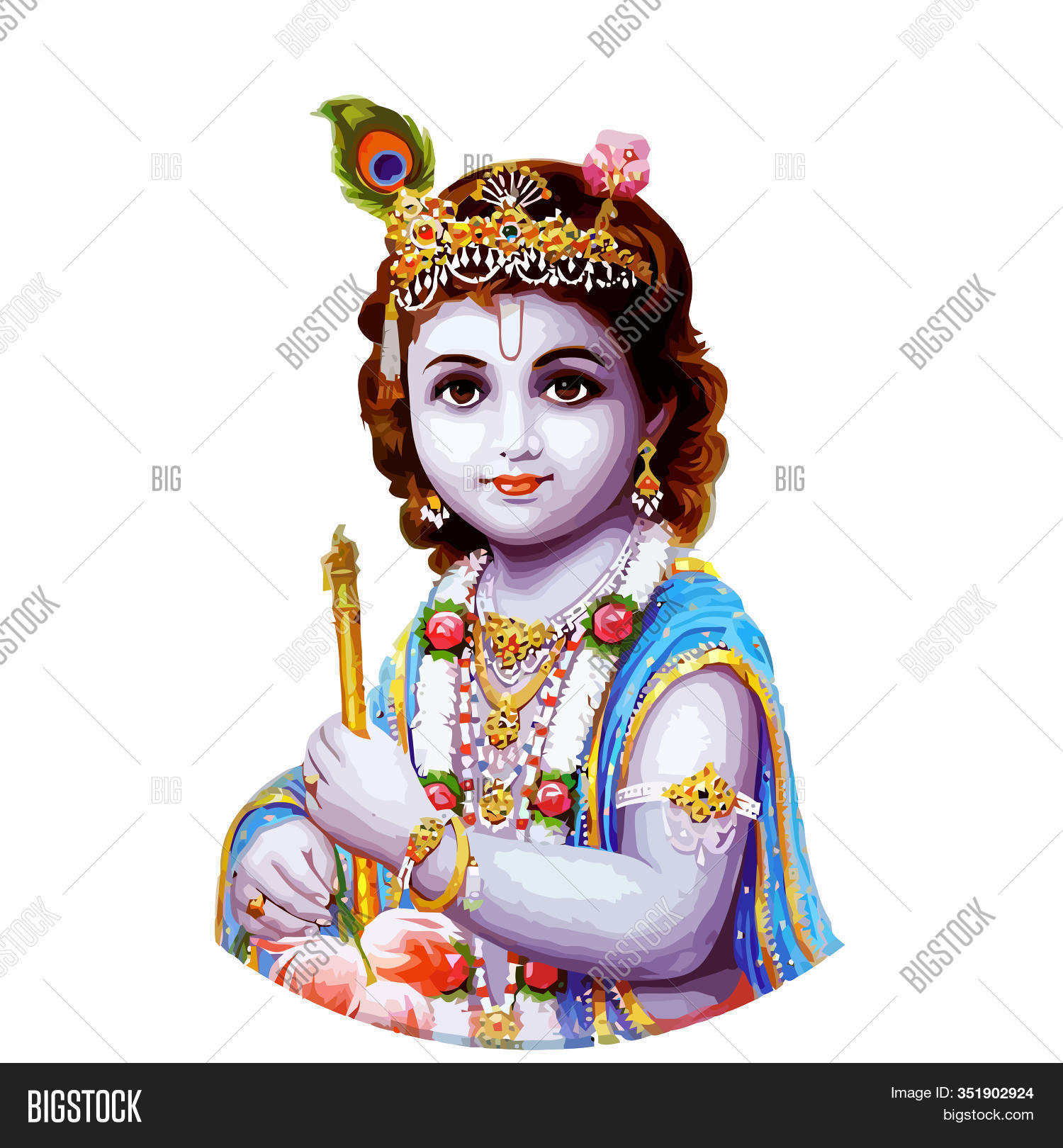 Lord Krishna Kid Image & Photo (Free Trial) | Bigstock