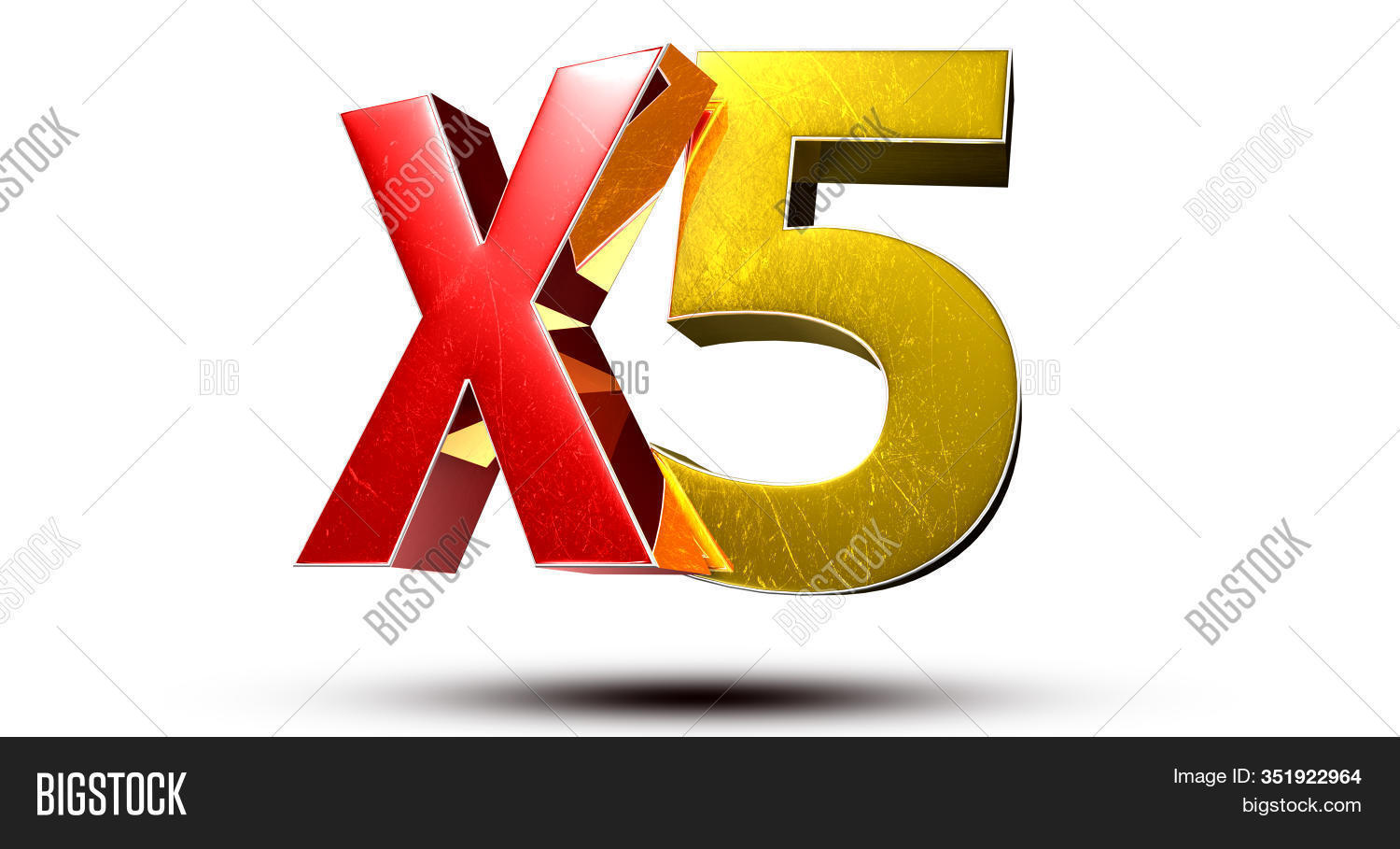 3d Illustration X5 Red Image & Photo (Free Trial) | Bigstock
