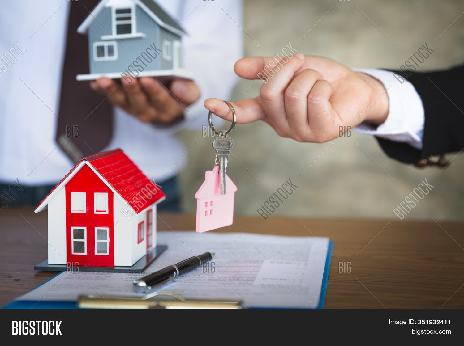 House Dealer Holds Red Image & Photo (Free Trial) | Bigstock