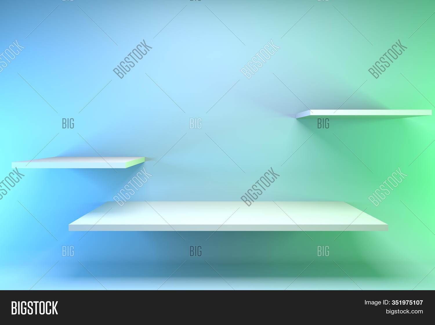 3d Render Shelves On Image & Photo (Free Trial) | Bigstock