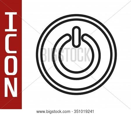 Black Line Power Vector & Photo (Free Trial) | Bigstock