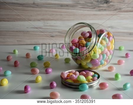 Glass Candy Jar Filled Image & Photo (Free Trial) | Bigstock