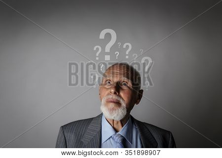 Old Man Question Marks Image & Photo (Free Trial) | Bigstock