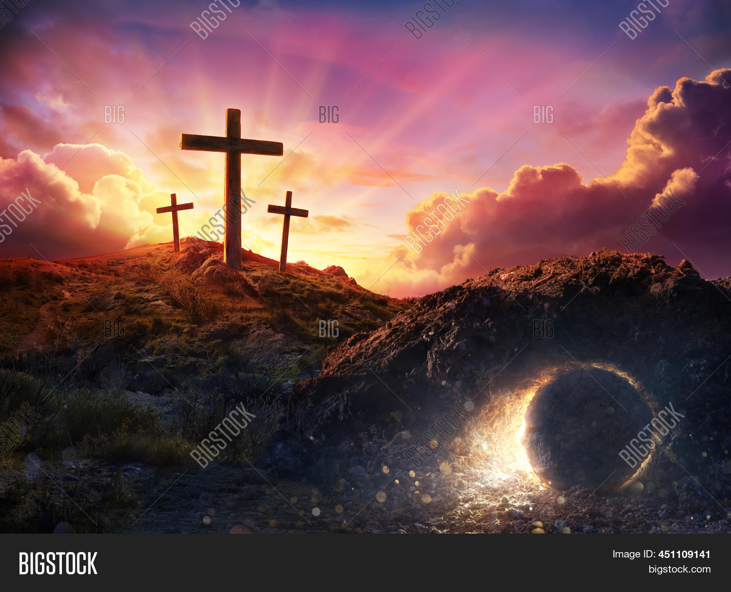 Resurrection - Crosses Image & Photo (Free Trial) | Bigstock
