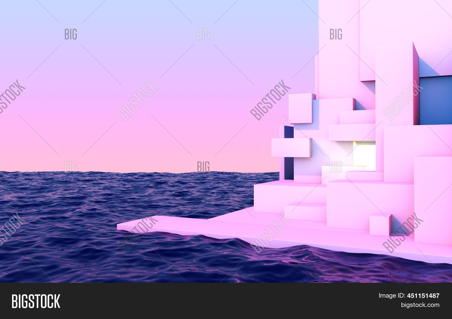 Calm Pink Vaporwave Image & Photo (Free Trial) | Bigstock