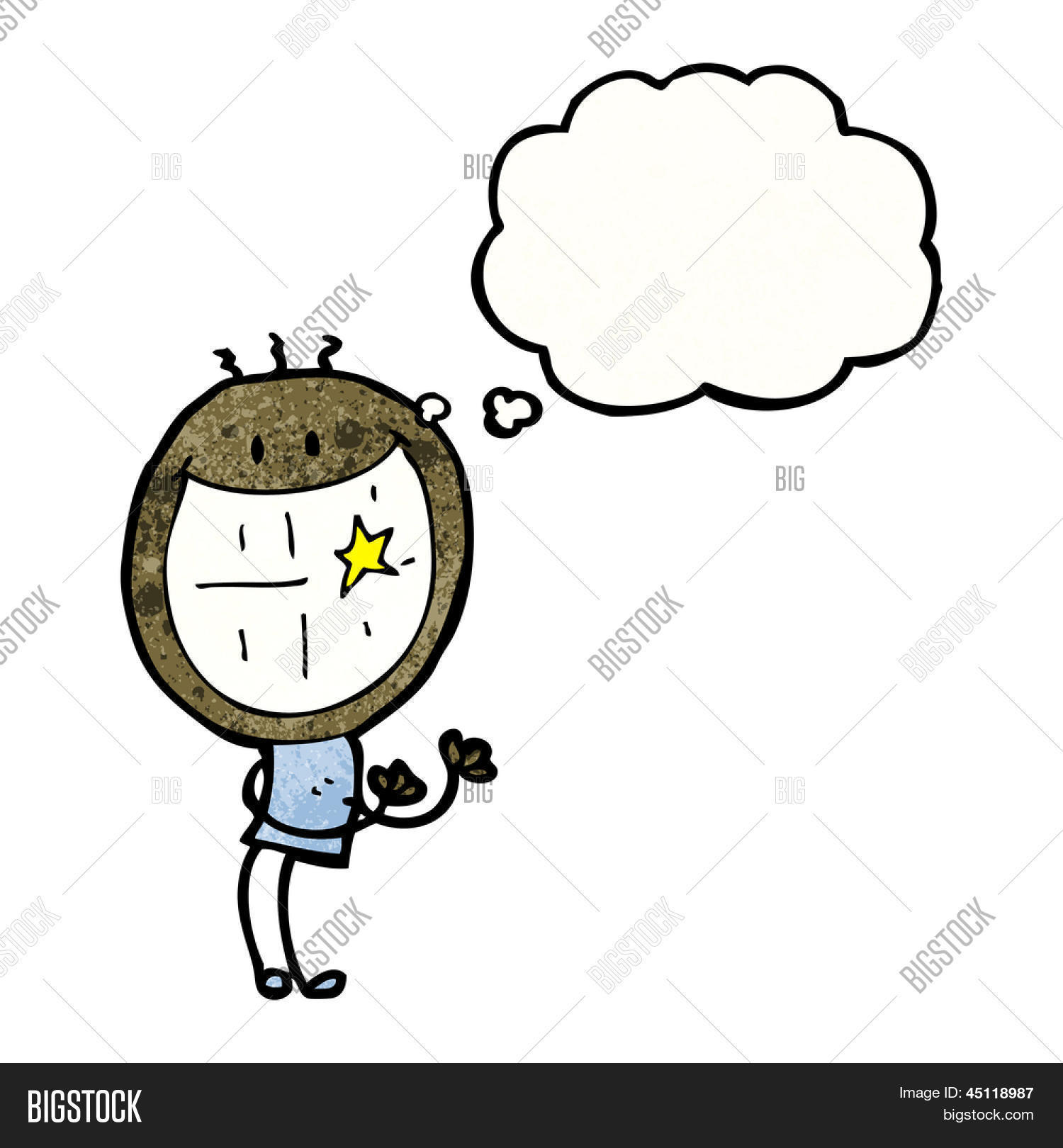 Cartoon Grinning Man Image & Photo (Free Trial) | Bigstock