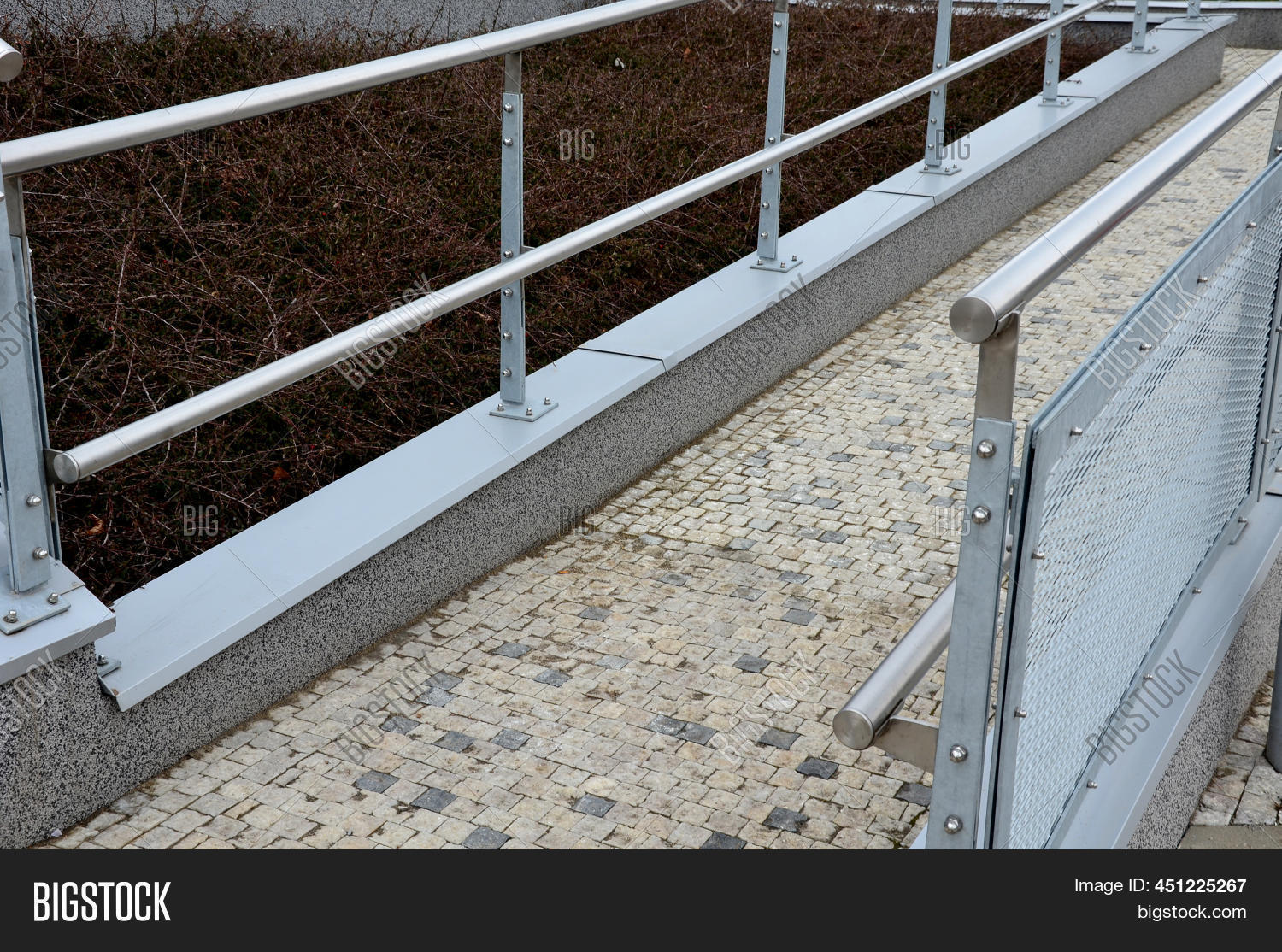 Railing Two Handrails Image & Photo (Free Trial) | Bigstock