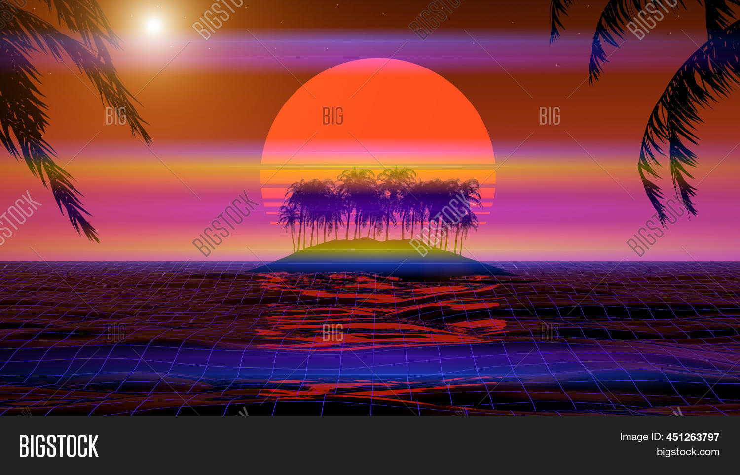 3d Tropical Sunset Image & Photo (Free Trial) | Bigstock