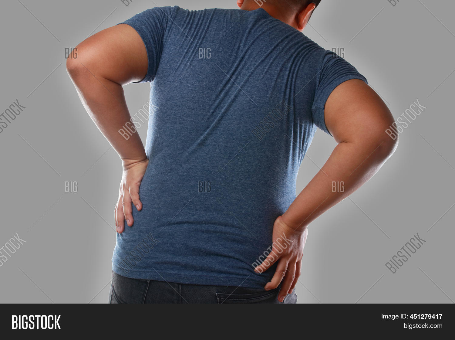 Obese Asian Men Back Image & Photo (Free Trial) | Bigstock
