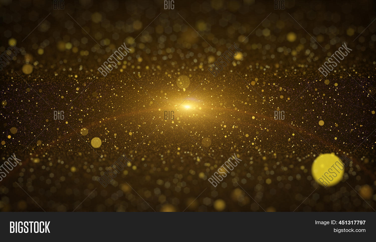 Gold Dust Particle Image & Photo (Free Trial) | Bigstock