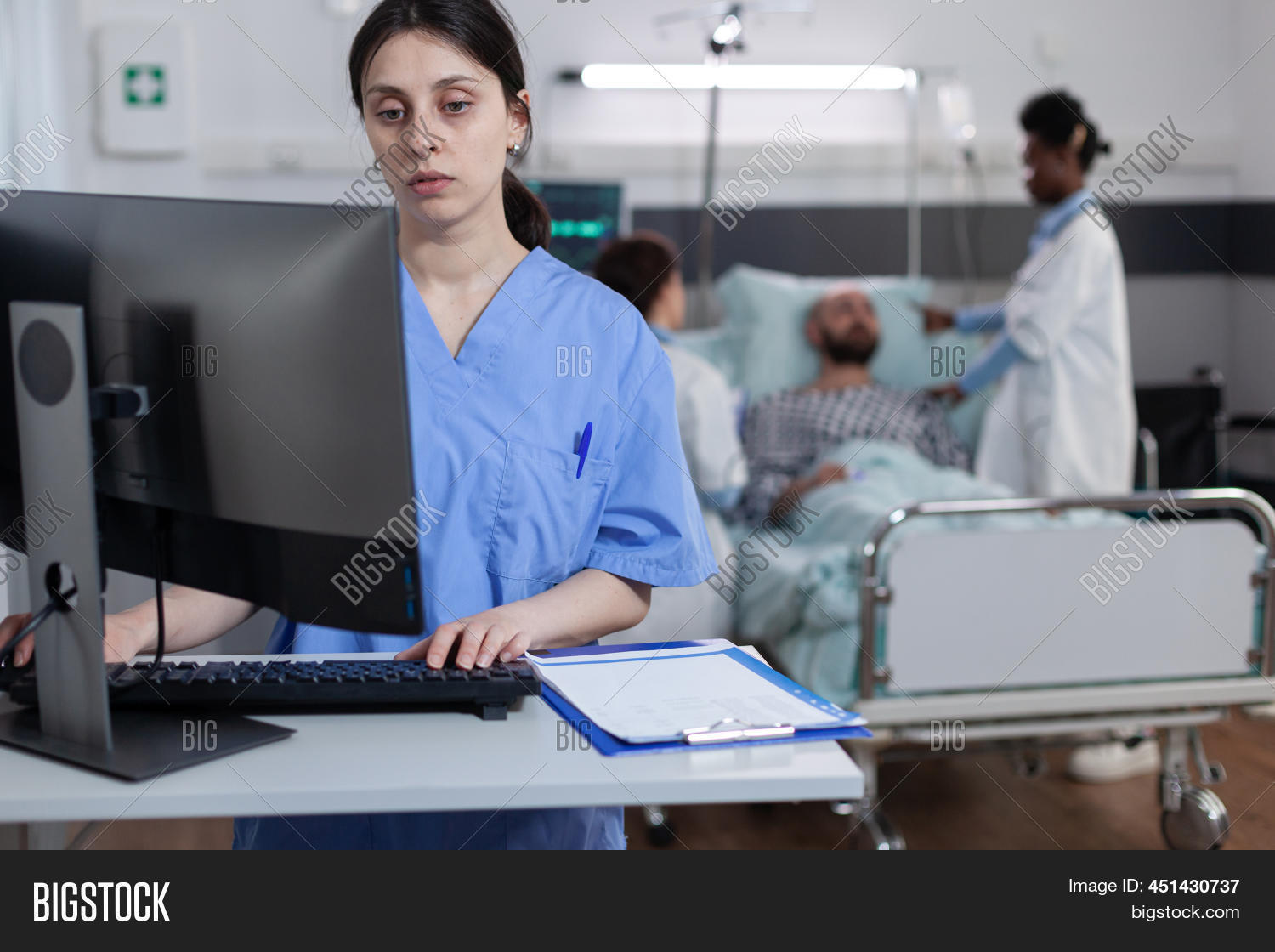 Nurse Medical Desk Image & Photo (Free Trial) | Bigstock
