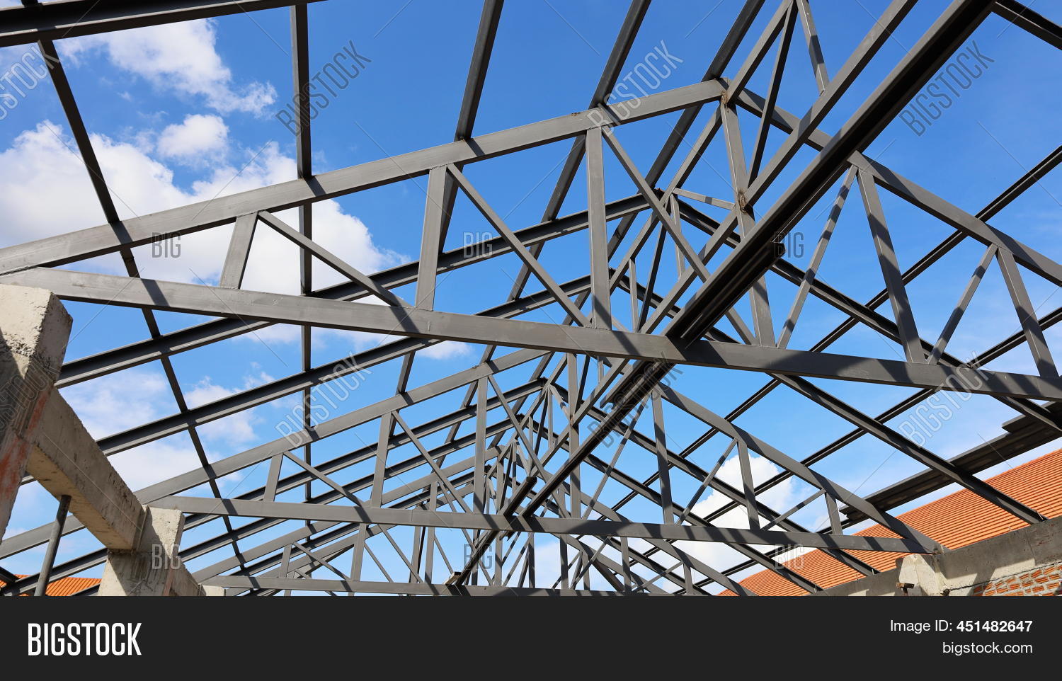 Steel Roof Structure Image & Photo (Free Trial) | Bigstock