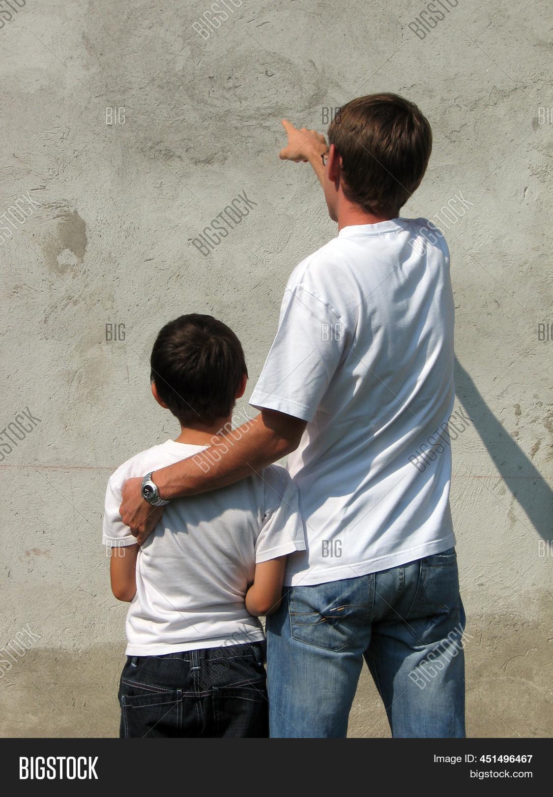 Boy Child Behind Front Image & Photo (Free Trial) | Bigstock