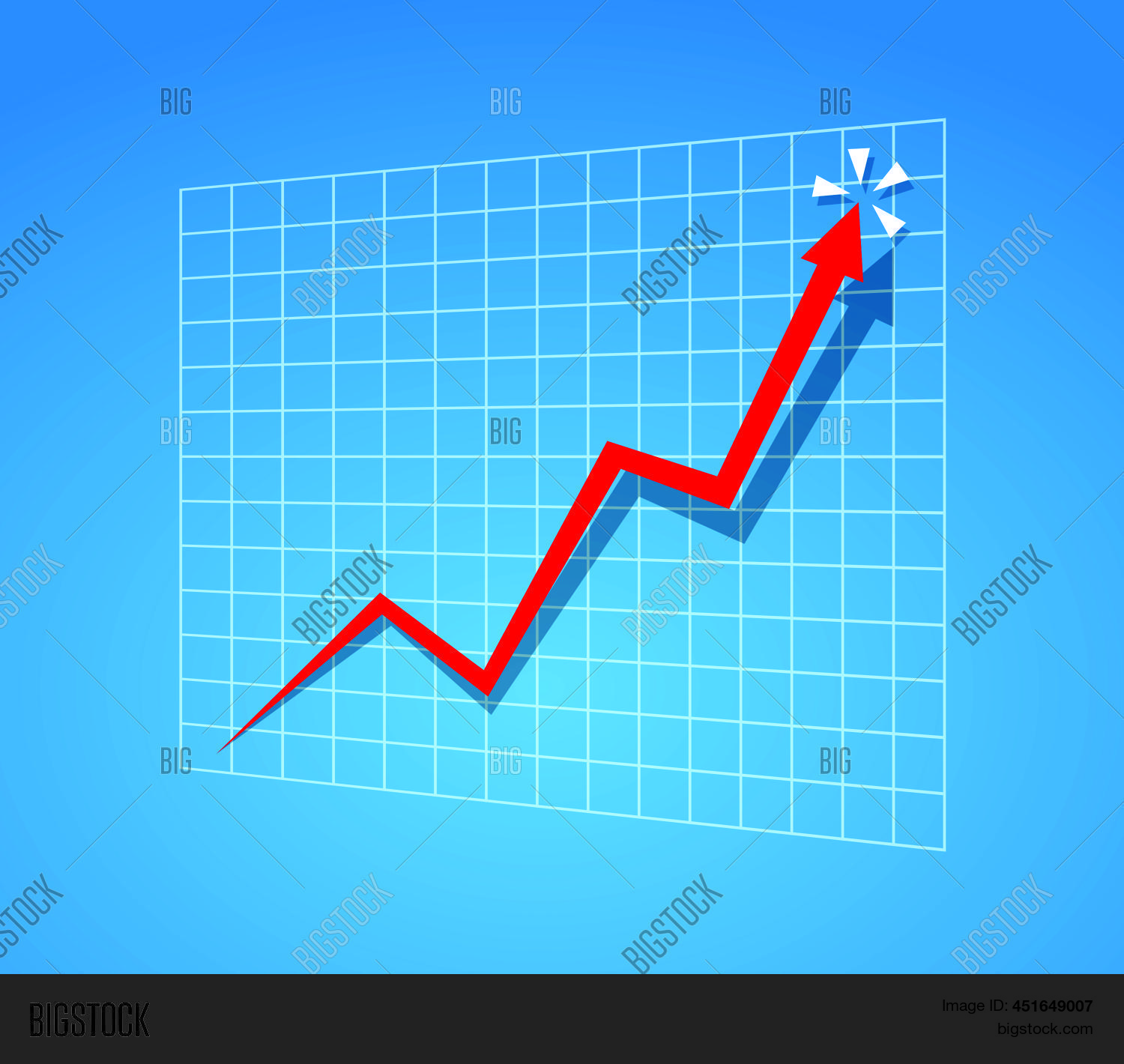 Graph Increase Report Vector & Photo (Free Trial) | Bigstock