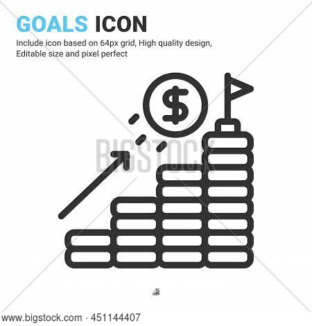 Goals Icon Vector Vector & Photo (Free Trial) | Bigstock