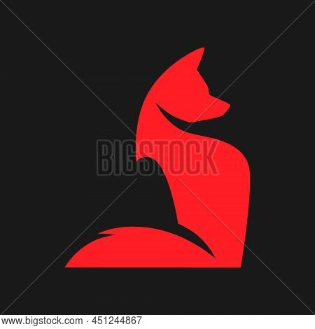 Sitting Red Fox Side Vector & Photo (Free Trial) | Bigstock