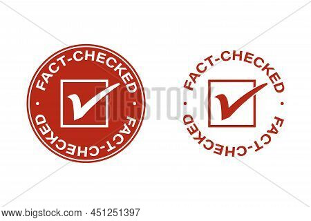 Red Round Label Fact Vector & Photo (Free Trial) | Bigstock