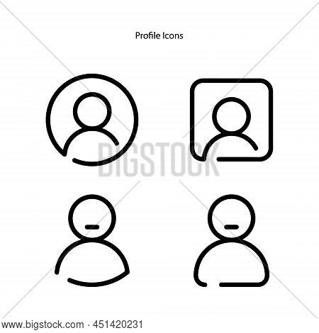 Profile Icons Vector & Photo (Free Trial) | Bigstock