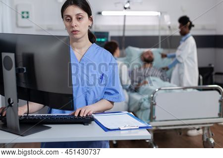 Nurse Medical Desk Image & Photo (Free Trial) | Bigstock