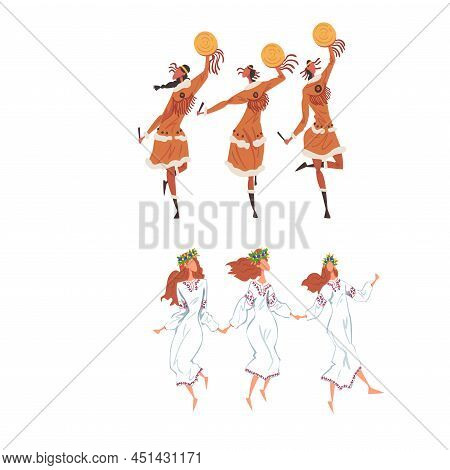 Ritual Dance Set. Vector & Photo (Free Trial) | Bigstock