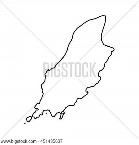 Outline Map Isle Man Vector & Photo (Free Trial) | Bigstock