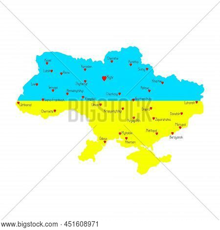 Ukraine Map 矢量图和照片（免费试用） | Bigstock