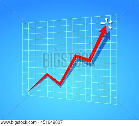 Graph Increase Report Vector & Photo (Free Trial) | Bigstock