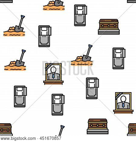 Funeral Burial Vector & Photo (Free Trial) | Bigstock