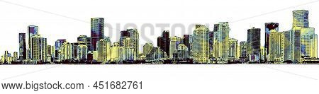 Pop Art Drawing Miami Image & Photo (Free Trial) | Bigstock