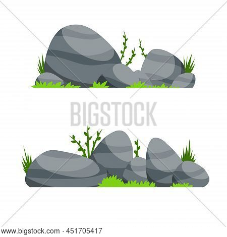 Set Stones. Scenery Vector & Photo (Free Trial) | Bigstock