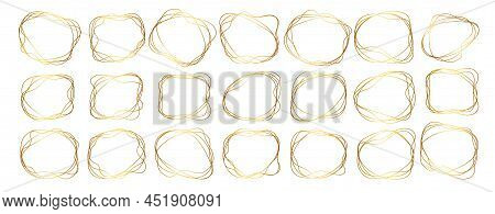 Gold Line Frame Vector & Photo (Free Trial) | Bigstock