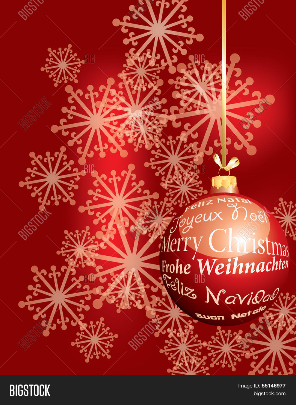 Vector Red Christmas Vector & Photo (Free Trial) | Bigstock