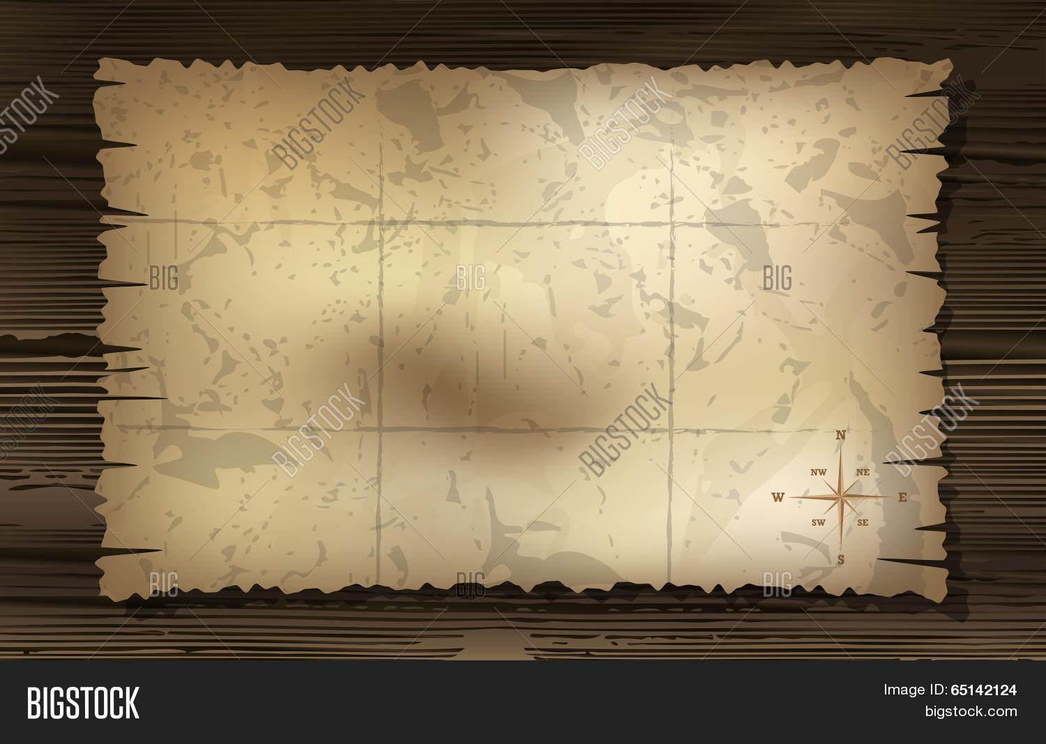 Aged Treasure Map Vector & Photo (Free Trial) | Bigstock